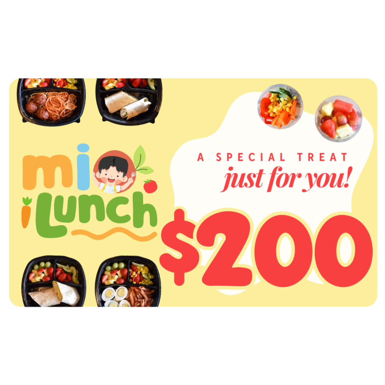 Gift Card – 200 – Mio Lunch